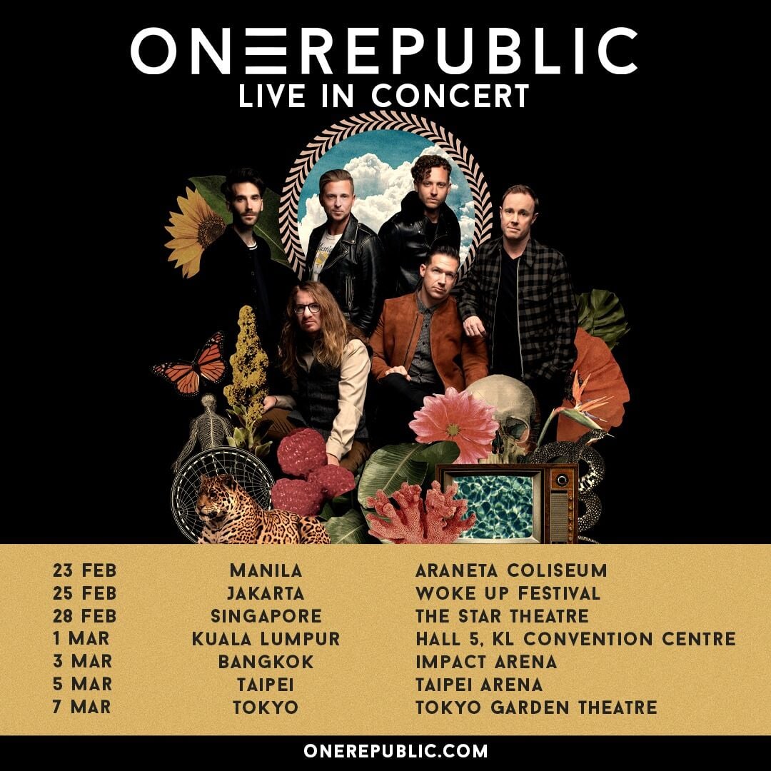 OneRepublic live in Concert Bangkok มาไทยแน่ เตรียมจองบัตร 28 ต.ค.นี้ ...