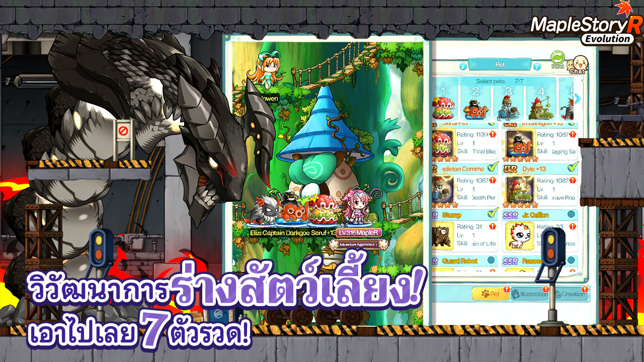 "MapleStory R: Evolution" เกม RPG แบบแนวตั้งที่ได้รับลิขสิทธิ์จาก Nexon ...