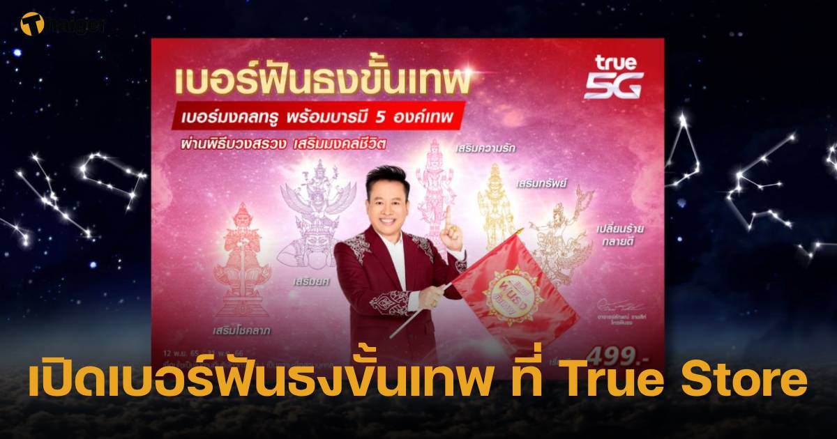 เปิดเบอร์ออนไลน์ เบอร์ฟันธงขั้นเทพที่ True Store เลือกหนุนดวงตามเทพที่ ...