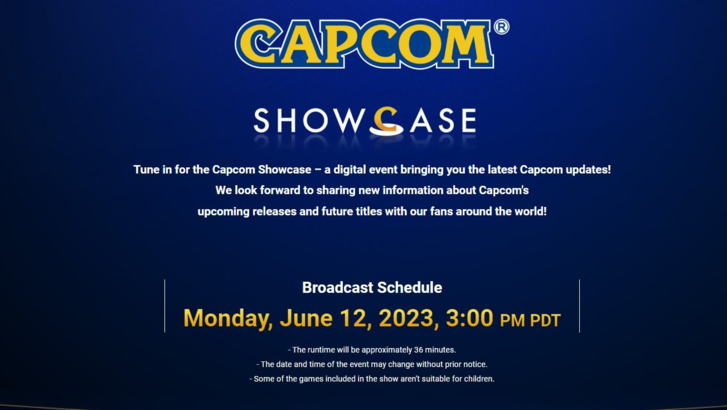 Capcom Showcase 2023 ประกาศจัดขึ้นวันที่ 13 มิ.ย.นี้ เวลา ตี5