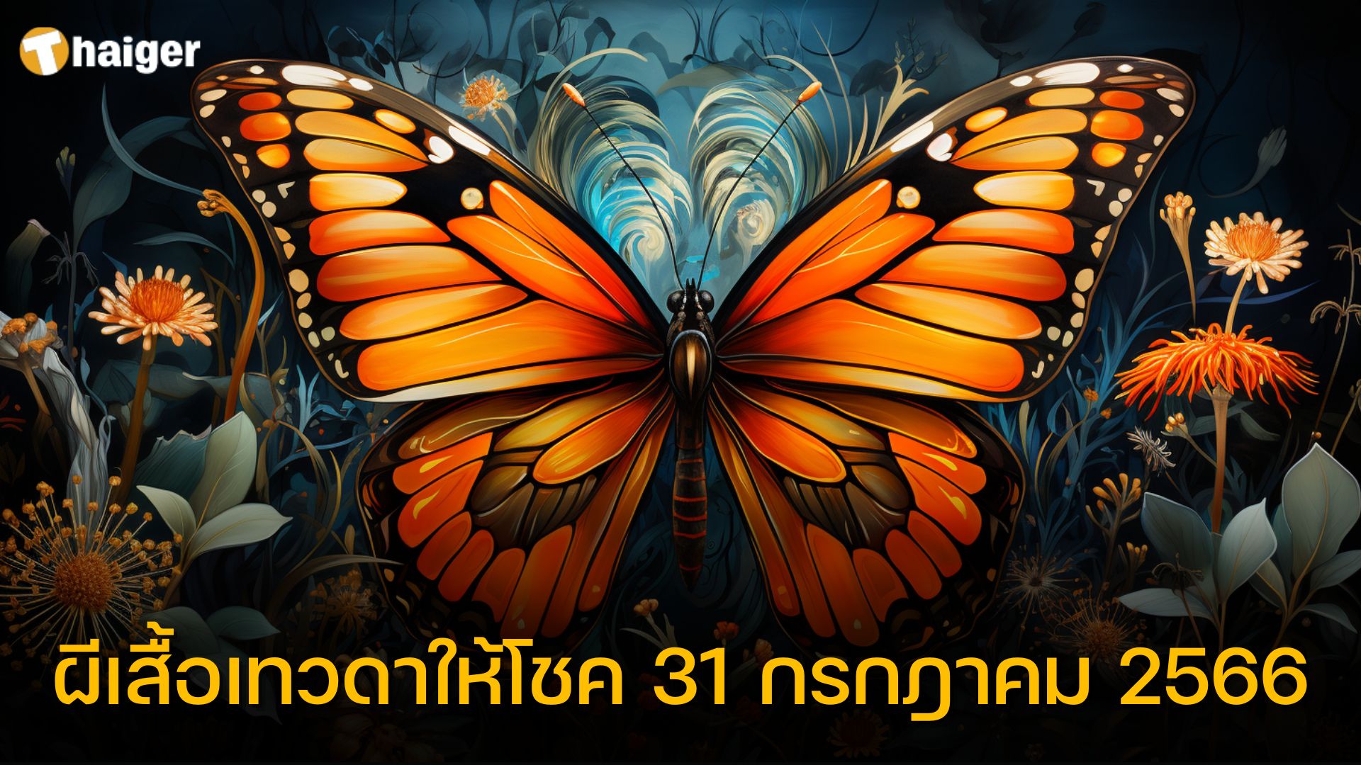 หวยงวดนี้ ผีเสื้อเทวดาให้โชค 31 ก.ค. 66 บินมาแจกโชคแบบเน้น ๆ | Thaiger ...