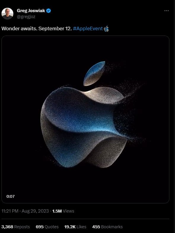 ชมถ่ายทอดสด "Apple Event 2023" เปิดตัว iPhone 15 ทุกรุ่น 13 ก.ย. นี้ ...