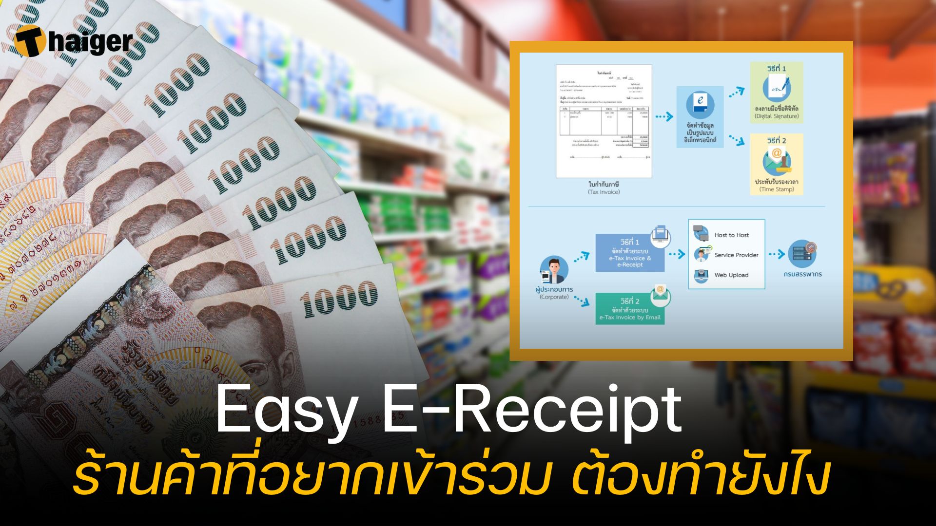 เช็กเงื่อนไข ร้านค้า Easy E-Receipt อยากร่วมโครงการ ต้องทำยังไงบ้าง ...