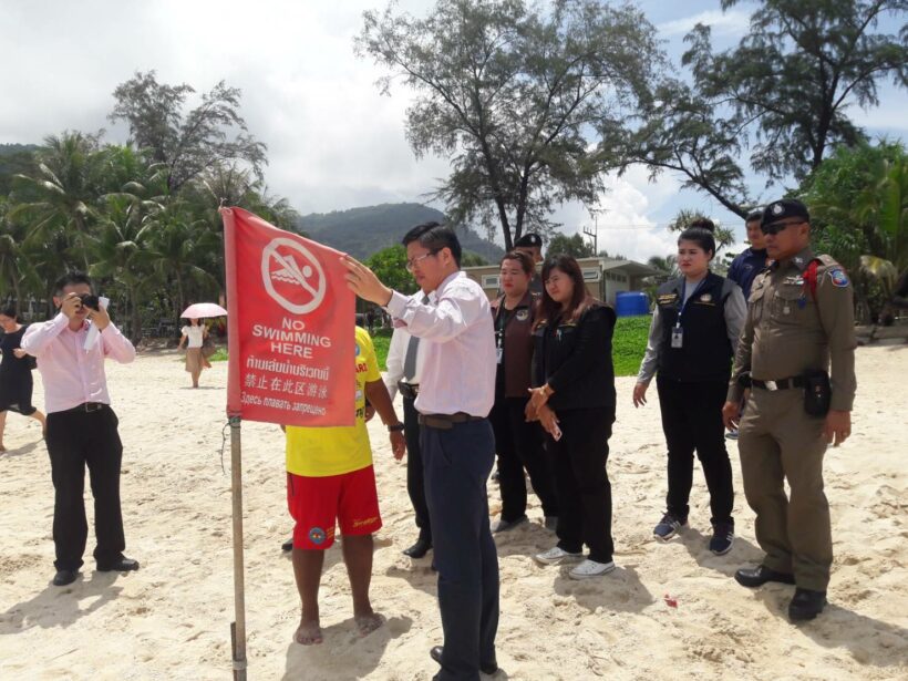Chinese delegation visit Patong lifeguards and had some suggestions too ...