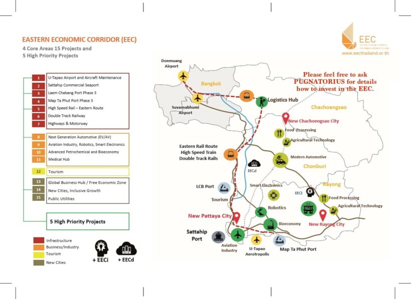 Government unveils 600 billion baht EEC projects | The Thaiger