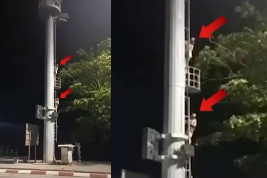 Wave of disapproval: Krabi residents make waves as foreign men scale ...