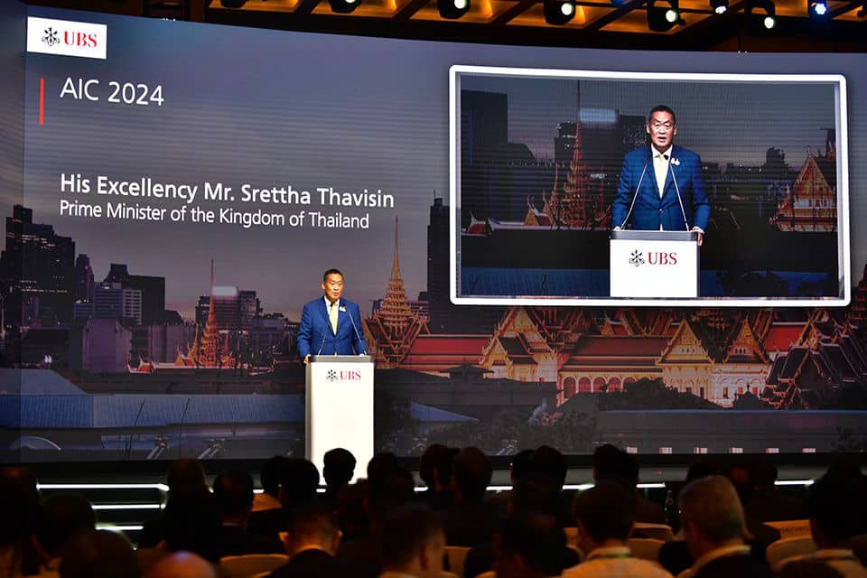 Srettha unveils plans for Thailand's economy at UBS conference | Thaiger