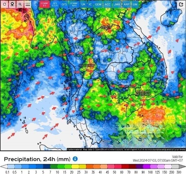 Increased rainfall forecast for Bangkok and surrounding areas | Thaiger