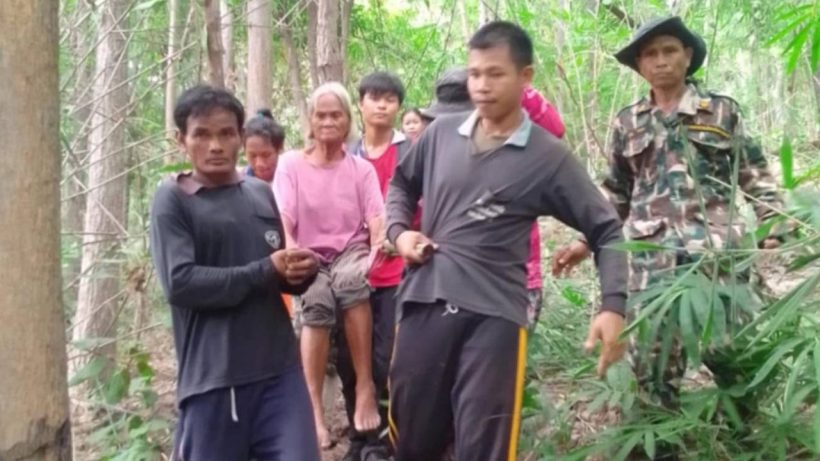 79 year old Thai woman rescued after 3 days lost in Phitsanulok forest | Thaiger